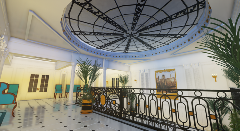 Aquitania | 1st Class Staircase