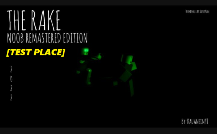 RobloxGo | THE RAKE: Noob Remastered Edition [TESTING PLACE] - Real ...