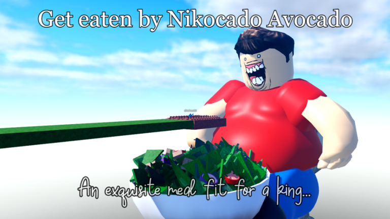 RobloxGo | Walk 1 mile to become Nikocado Avocado's salad - Real Time ...