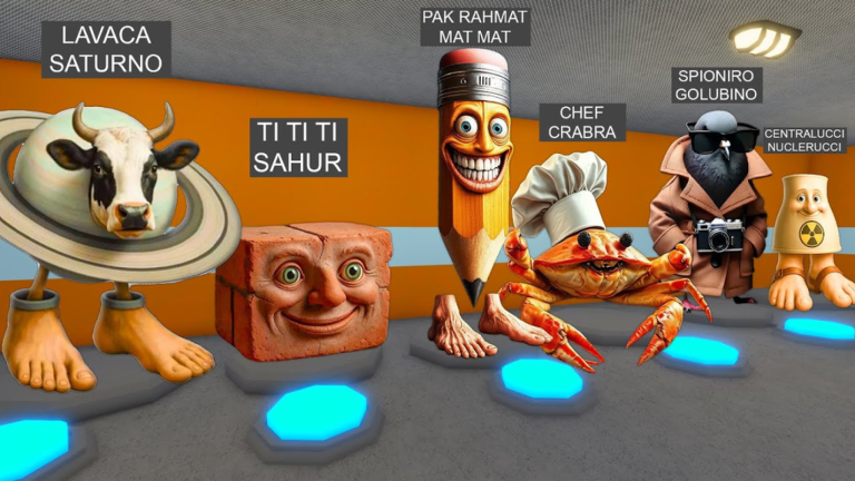 RobloxGo | 🐄LAVACA SATURNO PRISON RUN! OBBY VS ☕️ 999 BRAINROT FAMILY ...