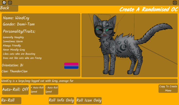 RobloxGo | Warrior Cats 2D Original Character (OC) Creator! - Real Time ...