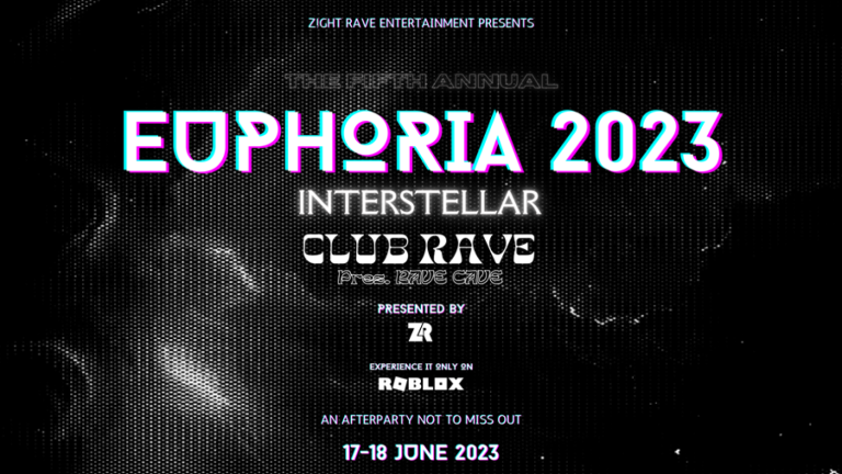 RobloxGo | EUPHORIA 2023 INTERSTELLAR || RAVE CAVE - Real Time Stats ...