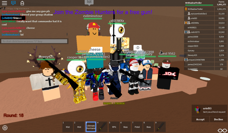 RobloxGo | ||Zombie Hunter|| [!!50K VISITS!!] - Real Time Stats ...