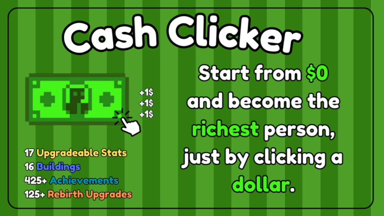 RobloxGo | 💵 Cash Clicker - Real Time Stats, Insights And Ranking
