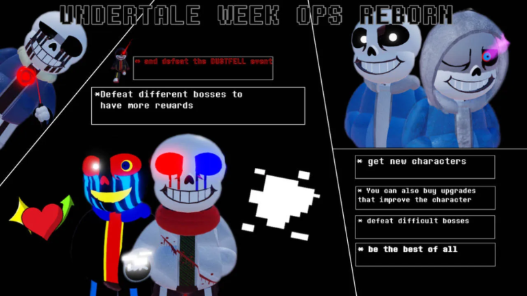 RobloxGo | UNDERTALE | Week Ops Reborn (INSANITY BOSS ADDED) - Real ...