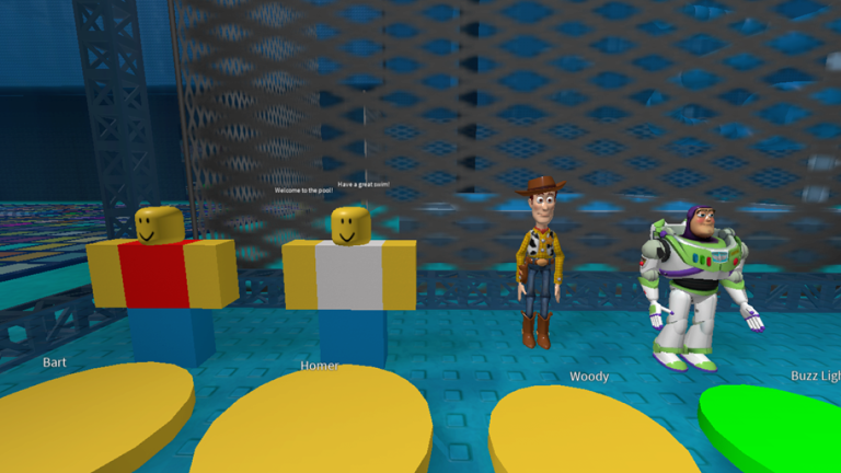 RobloxGo | Bart Simpson and Buzz Lightyear's Fun House Party - Real ...