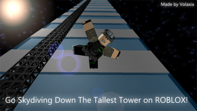 RobloxGo | Go Skydiving Down The Tallest Tower on ROBLOX! - Real Time ...