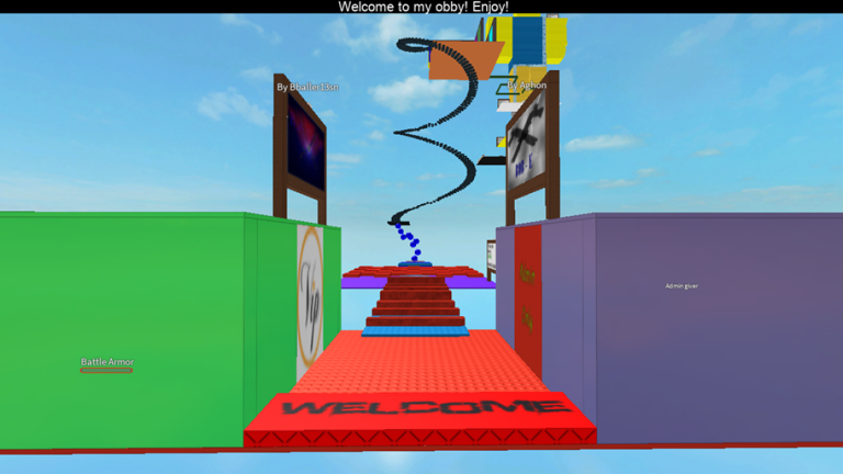 The Best Easy Obby 12 Badges!!!