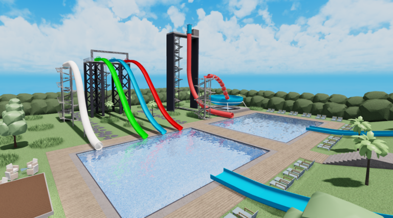 RobloxGo | [NEW!💧] Outdoor Water Park Simulator - Real Time Stats ...