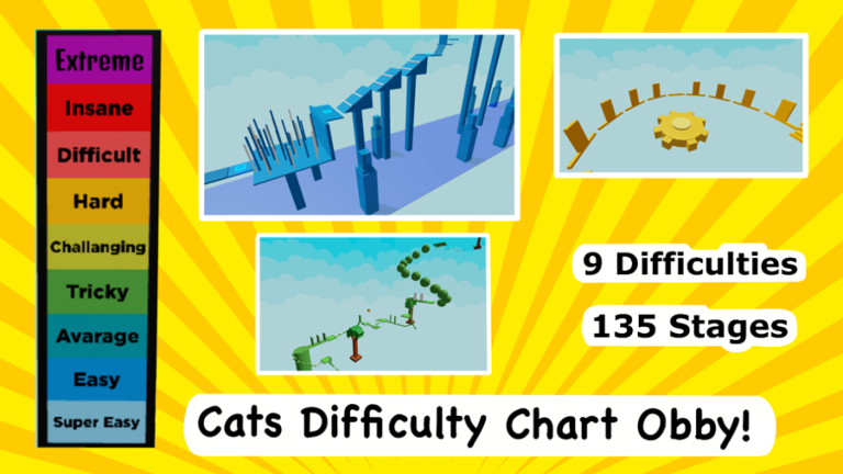 [UPDATE] Cats Difficulty Chart Obby!
