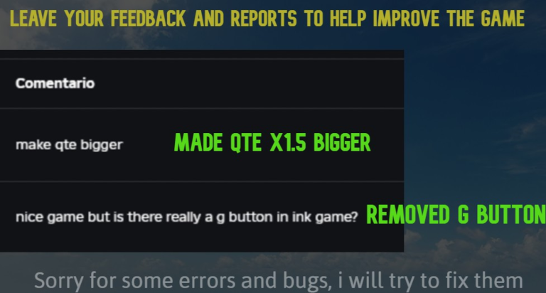 RobloxGo | Ink game: Mingle Practice QTE system - Real Time Stats ...