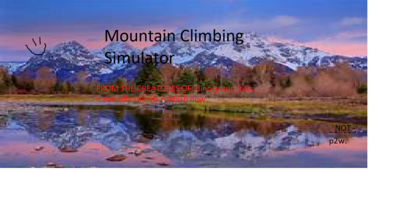 RobloxGo | What is (Pre-Alpha Testing) Mountain Climbing Simulator age ...