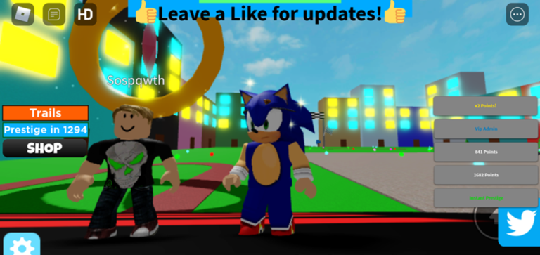 RobloxGo | SONIC SPEED RUN SIMULATOR - Real Time Stats, Insights And ...