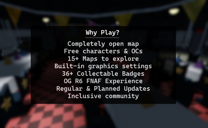 RobloxGo | ⭐️ Full-Fat FNAF⭐️ FNAF AR & OC CREATOR VS [SOON] Steal a ...