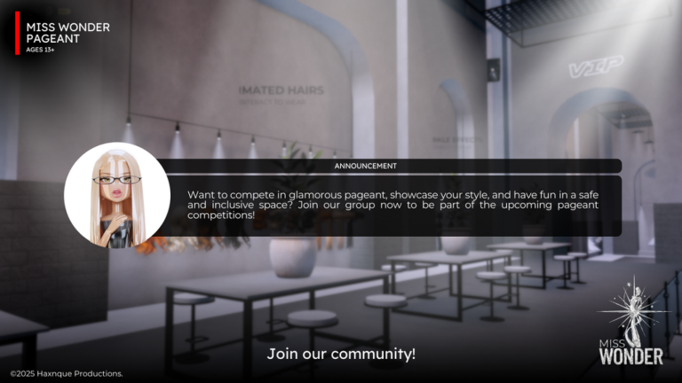 RobloxGo | What is MISS WONDER (MISS UNIVERSE PAGEANT) age rating?